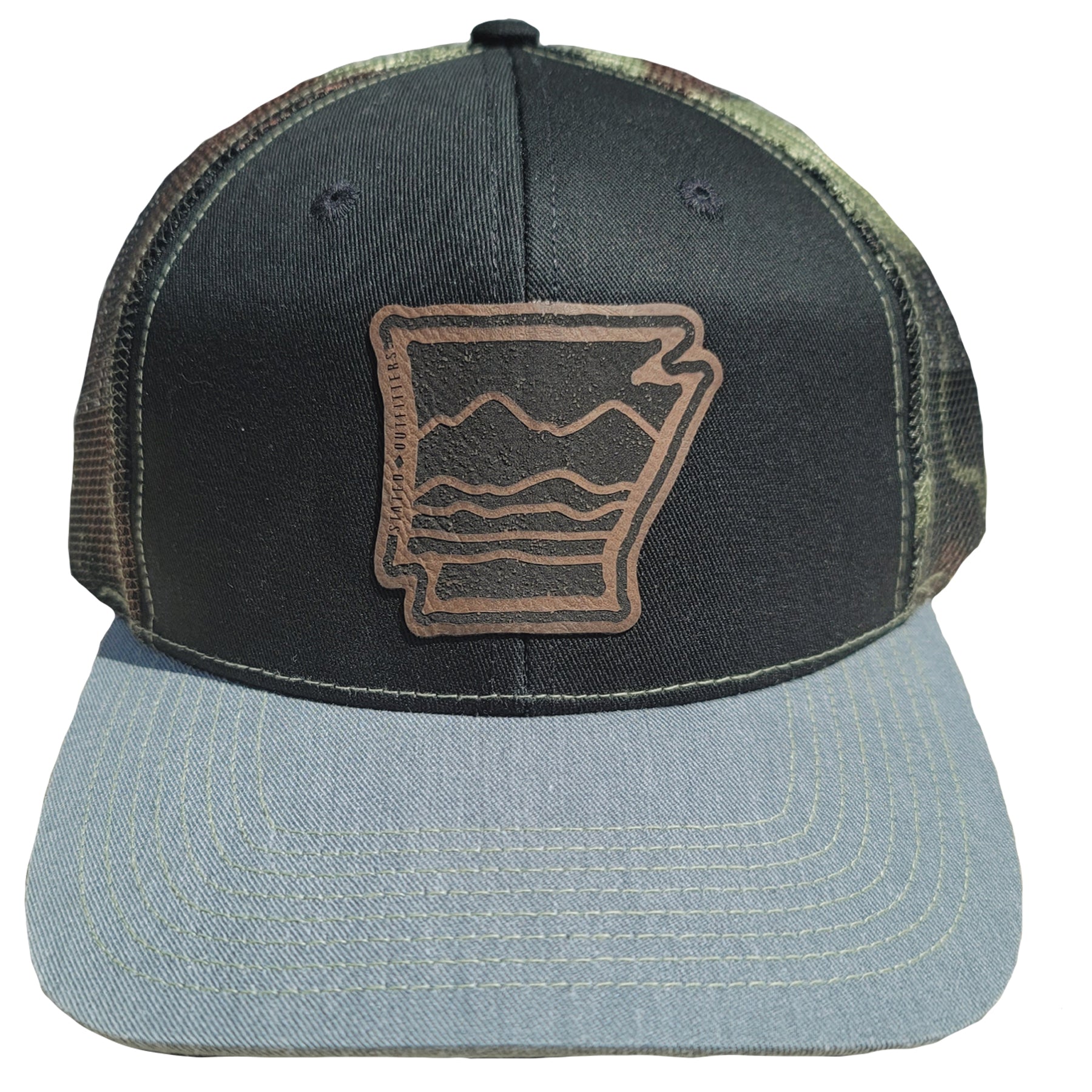 Stated Outfitters Big State Arkansas Leather Patch Hat – Stated Apparel